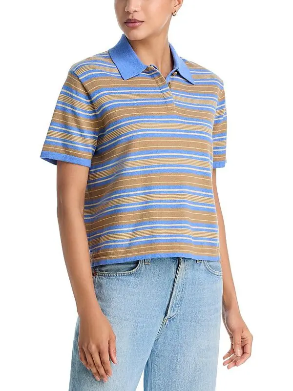 Guest In Residence Striped Rugby Shirt - Delft Blue