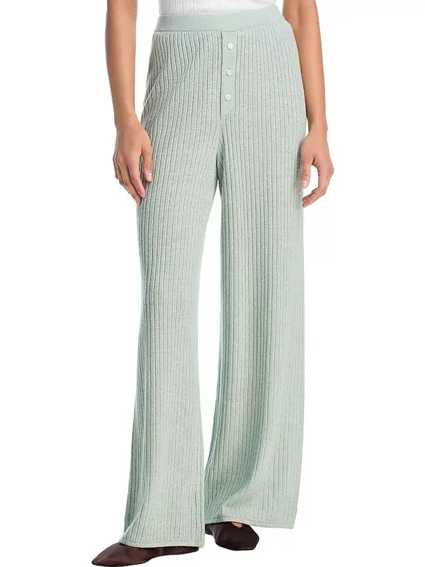 Guest In Residence Ribbed Everywhere Pants - Sage Brush