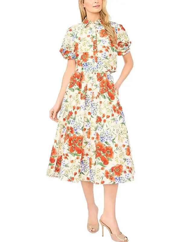 Ted Baker London Isadora Twist Sleeve Dress - Fire Orange