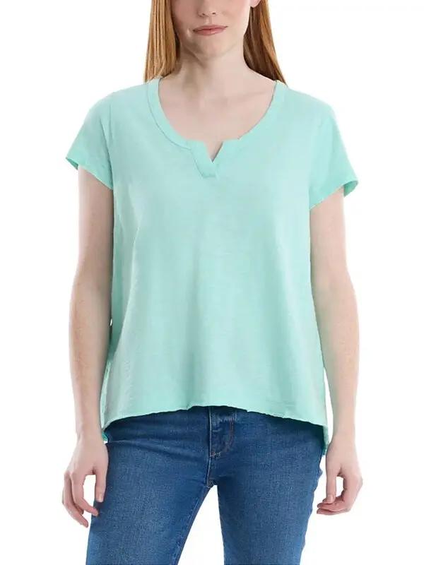 Wilt Clothing Placket Hi-lo Tee - Cabbage