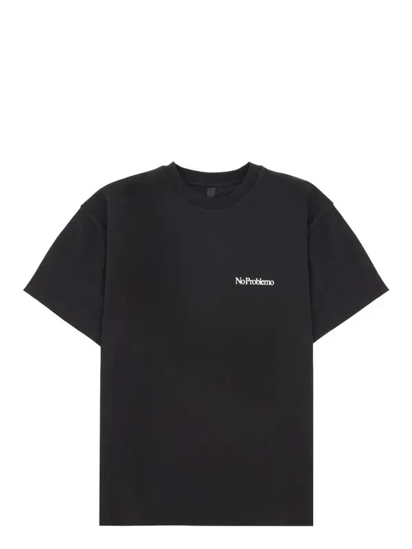 NO PROBLEMO T-shirt Con Logo E Stampa - Black