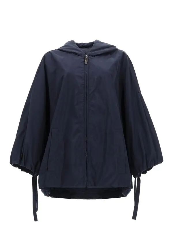 Max Mara Antigoccia Taffeta Jacket - Blue