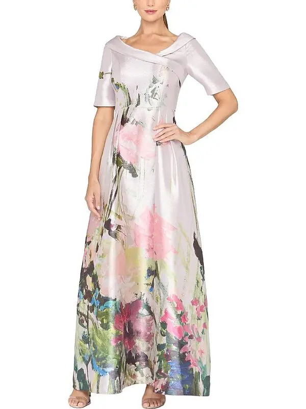 KAY UNGER Coco Gown - Lilac Mist Multi