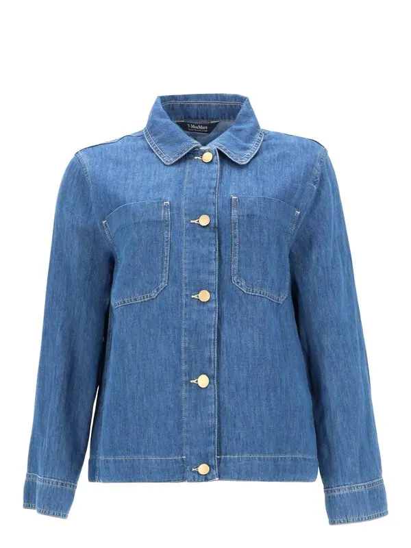 Max Mara Galante Chambray Jacket - Blue