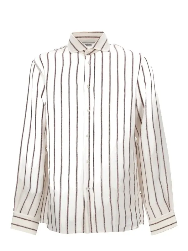 Brunello Cucinelli Camcia In Lino - Multicolour