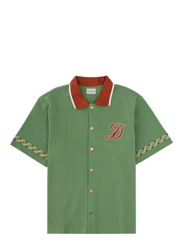Drole De Monsieur Camicia Con Logo - Green