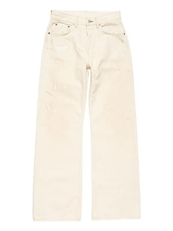 Acne Studios Wide-leg Denim Jeans - White