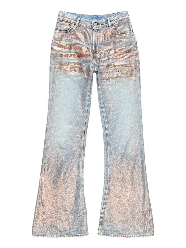 Acne Studios Glitter Flare Jeans - Rose/blue