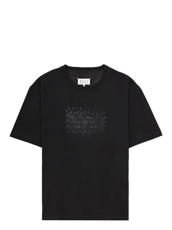 MAISON MARGIELA T-shirt Con Stampa - Black