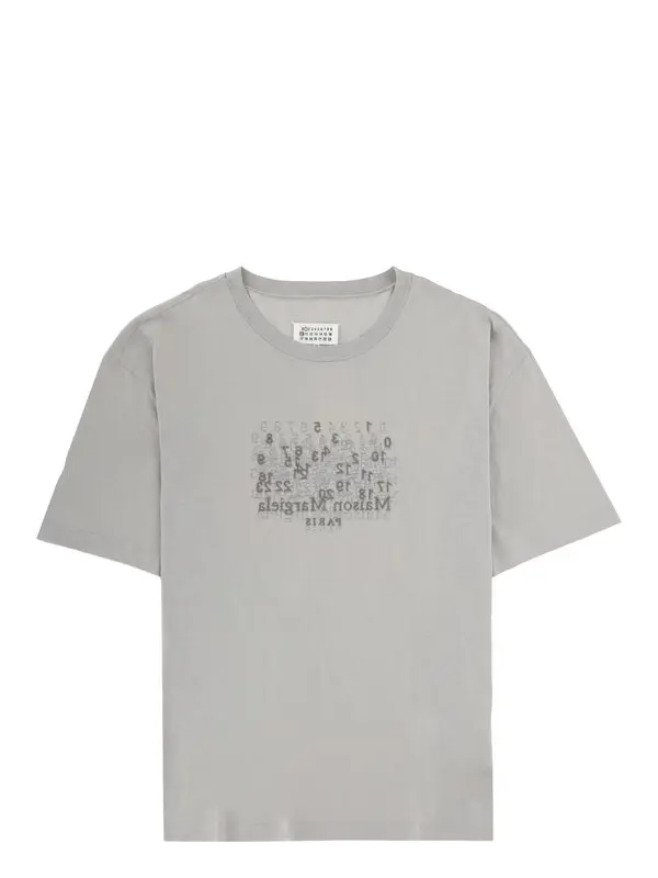 MAISON MARGIELA T-shirt Con Stampa - Grey