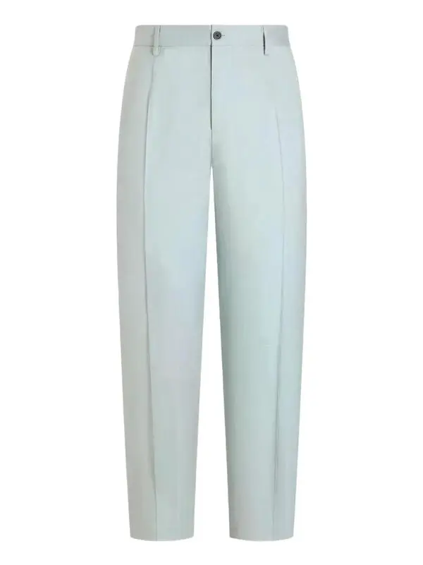 Dolce & Gabbana Shantung Viscose Trousers - Blue
