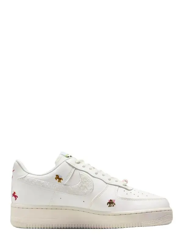 Nike Air Force 1 Low Embroidered Sneakers - White