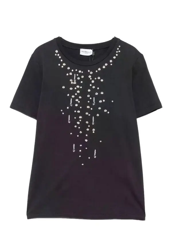 Marella Crystal-embellished T-shirt - Blue