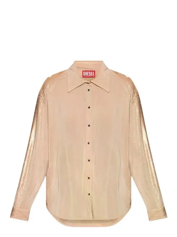 DIESEL® Long-sleeve Buttoned Shirt - Neutrals