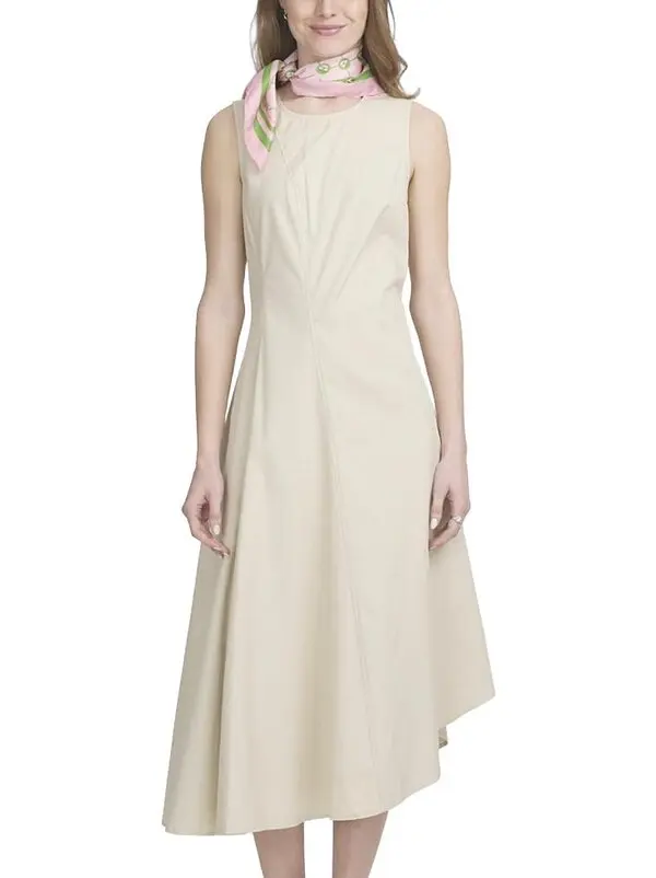 ELLE COLLECTION Asymmetrical Dress - Sand