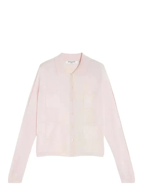 Maison Kitsuné Patch-pocket Cardigan - Pink