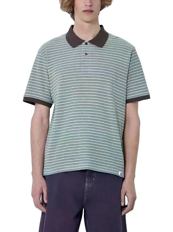 Carhartt Work In Progress Striped Cotton Polo Shirt - Brown
