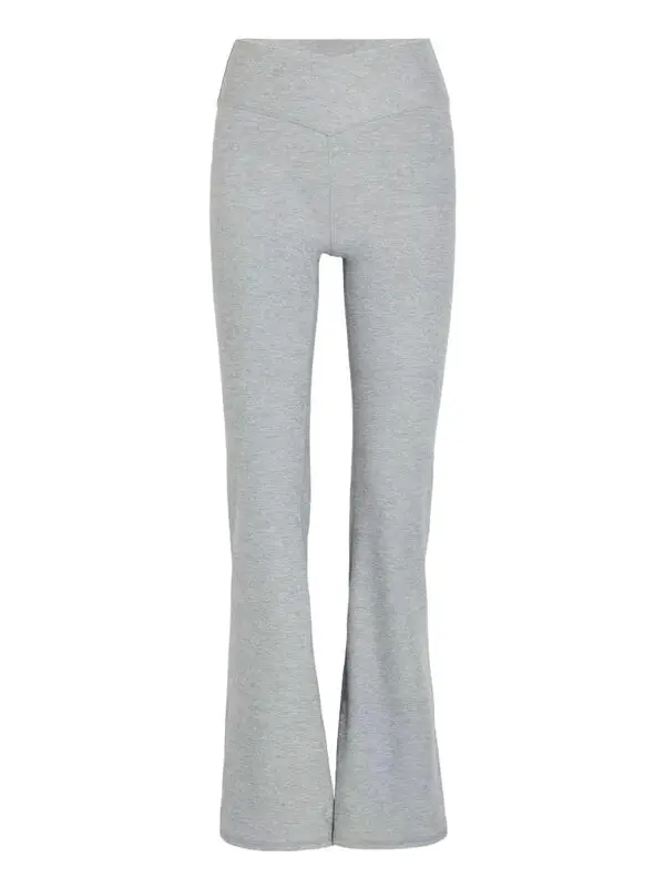 Vuori Mélange Flared Trousers - Grey