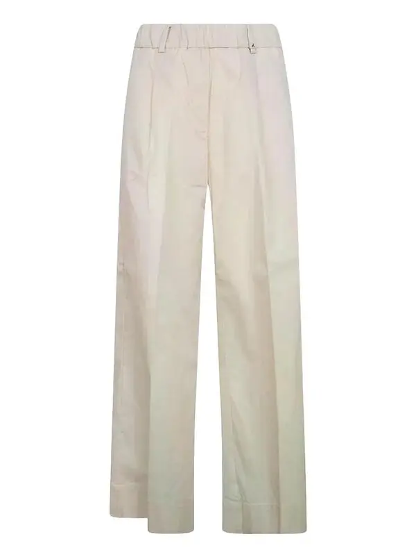 MYTHS Elasticated Wide-leg Trousers - Neutrals