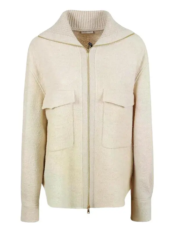 Moncler Boucle Jacket - Neutrals