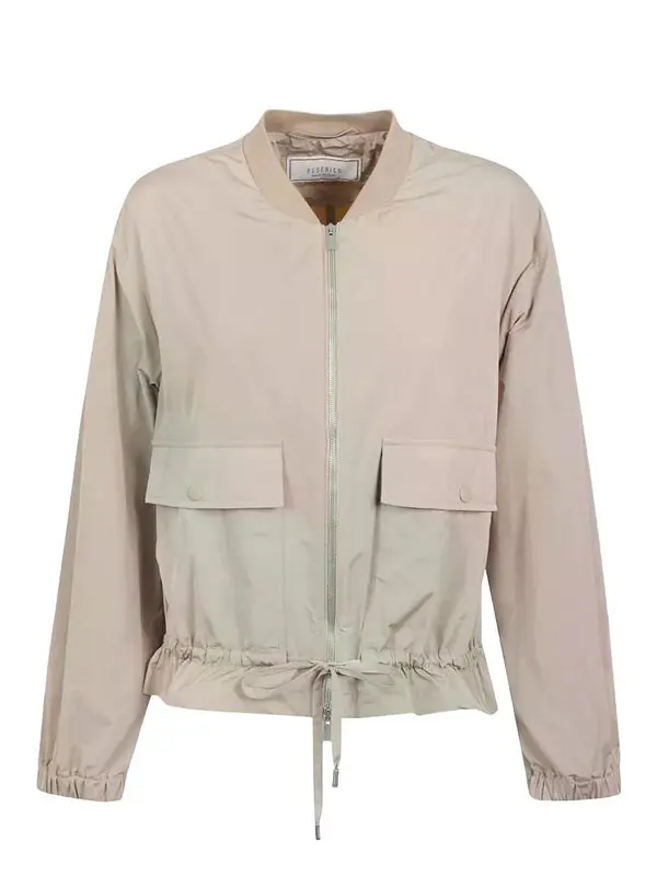 Peserico Drawstring-hem Bomber Jacket - Neutrals