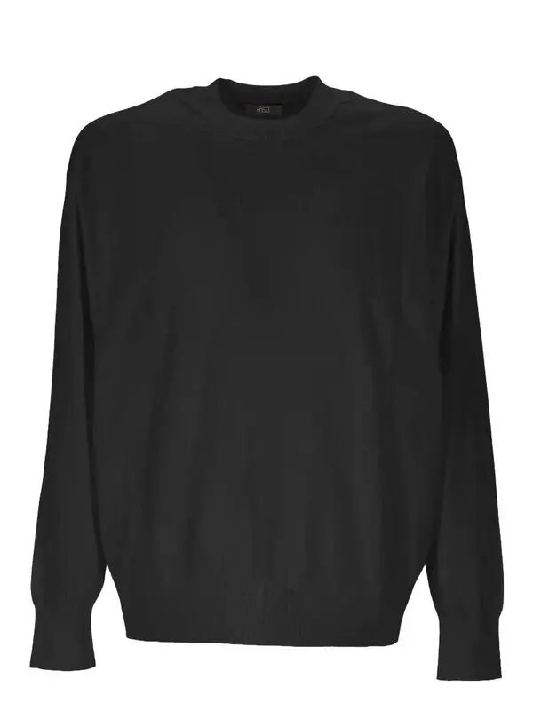 HOSIO Fine-knit Sweater - Black