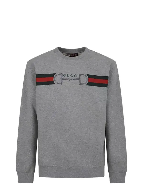 Gucci Printed Cotton Sweatshirt - Grey