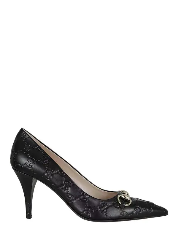 Gucci 8.5cm Horsebit-appliqué Pumps - Black