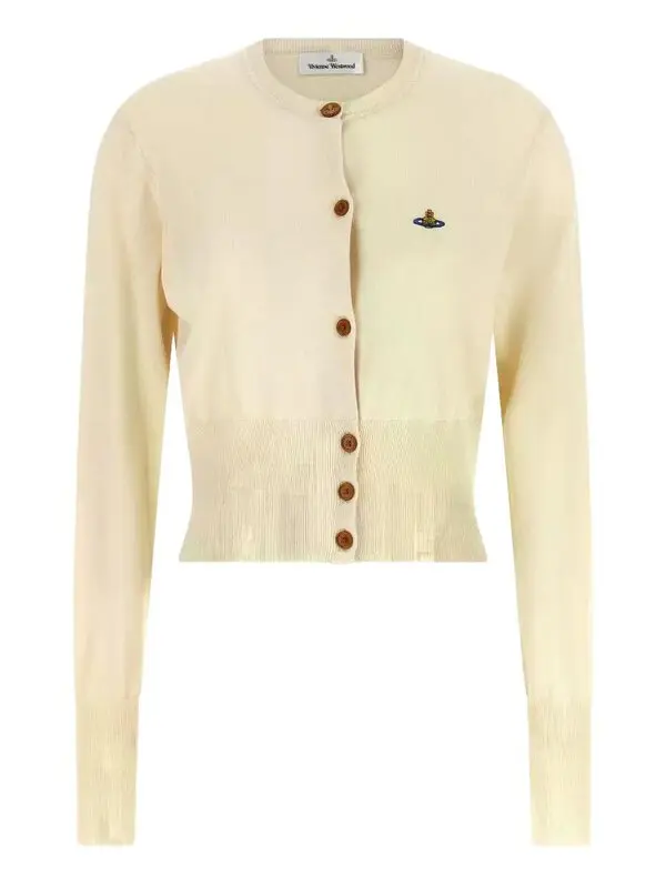VIVIENNE WESTWOOD Bea Cropped Cardigan - Neutrals