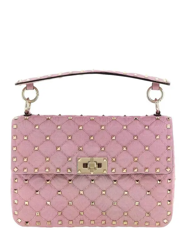 Valentino Garavani Rockstud Spike Quilted Tote - Pink