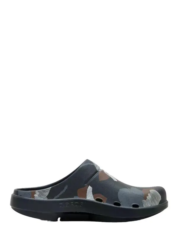 Undercover Floral-print Sandals - Black