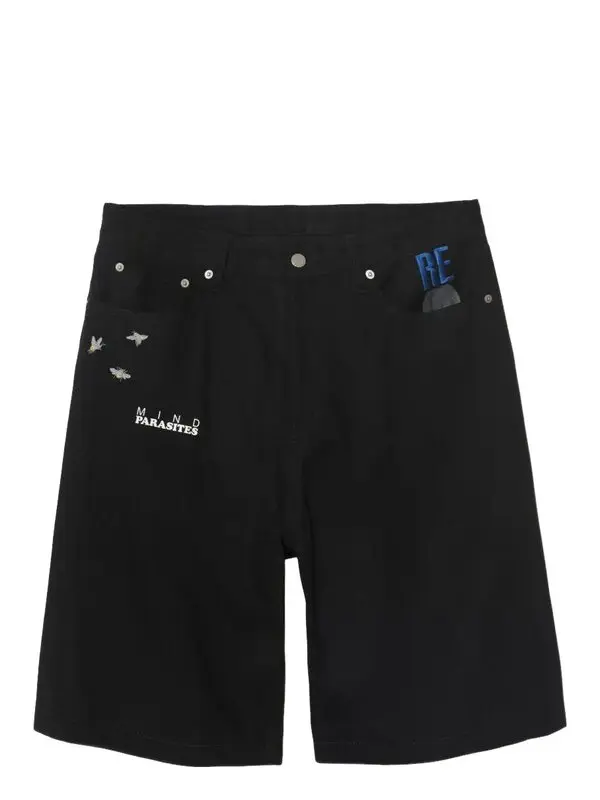 Undercover Embroidered Shorts - Black