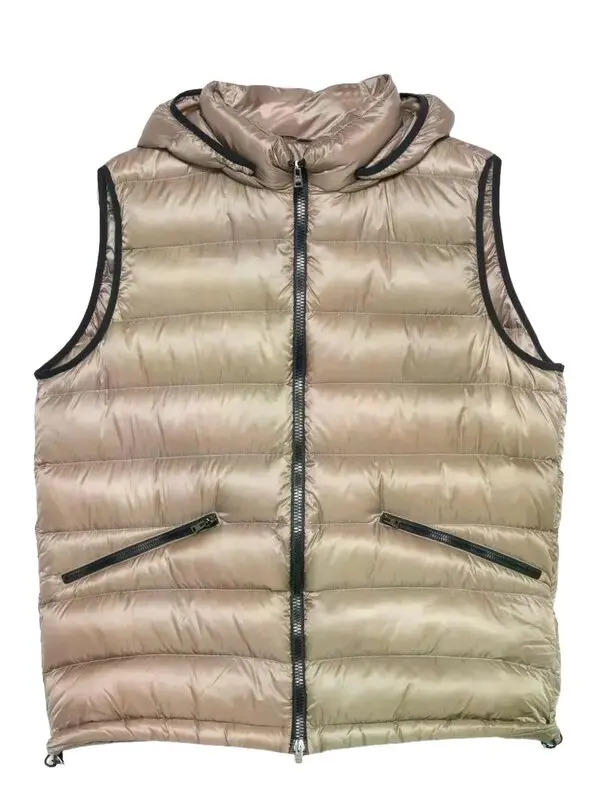 Herno Hooded Padded Gilet - Neutrals
