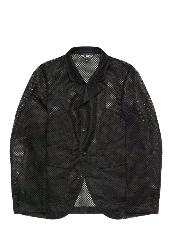 BLACK COMME DES GARÇONS Notch-lapel Blazer - Black