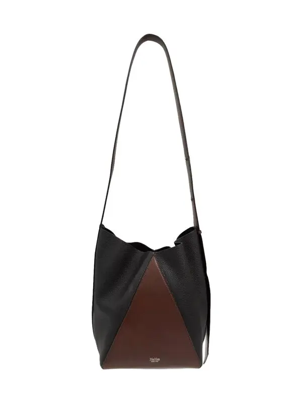 Max Mara Medium Leather Bucket Bag - Brown