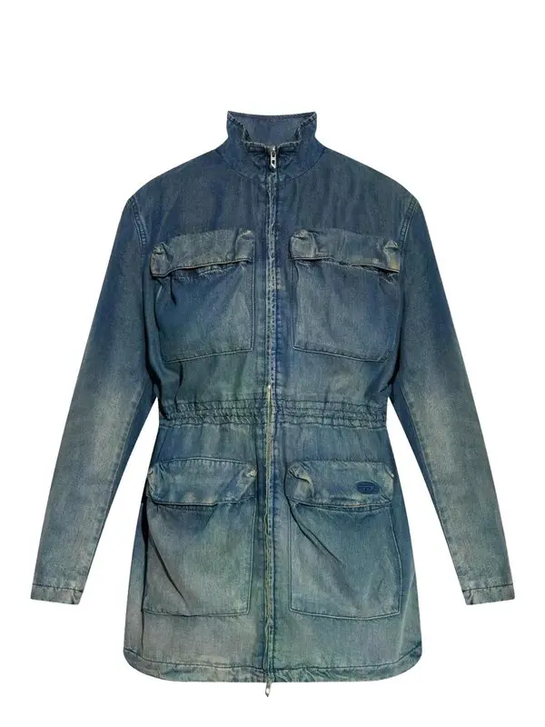 DIESEL® Flap-pocket Denim Jacket - Blue