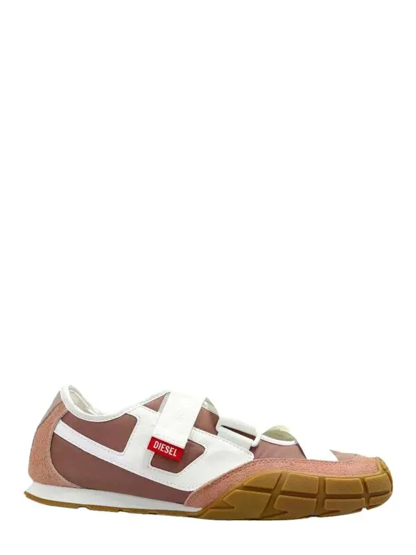 DIESEL® Panelled Strap Sneakers - Brown