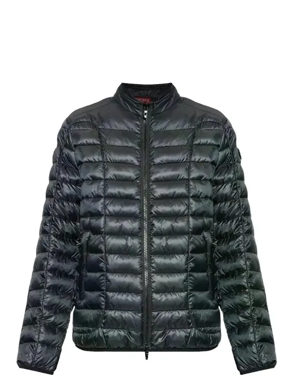 DIESEL® Quilted Zip Jacket - Black