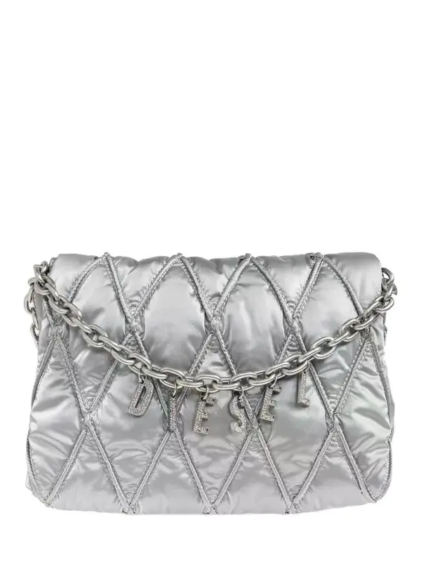 DIESEL® Charm-d Shoulder Bag - Silver