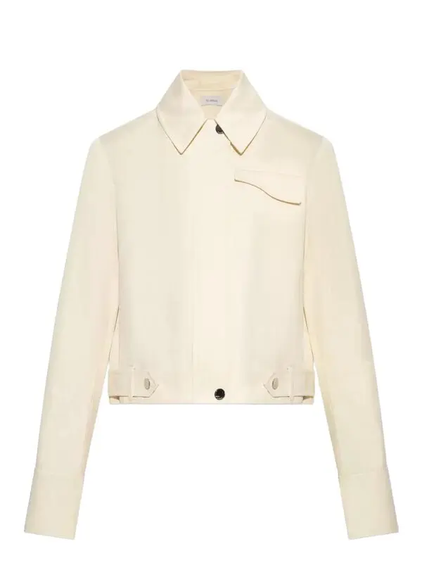 Sportmax Buckled Pocket Jacket - White