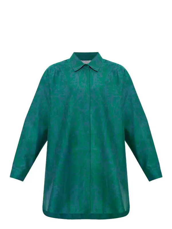 Max Mara Bird Floral Print Shirt - Green