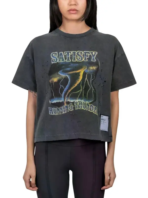 Satisfy Mothtech™ Distressed T-shirt - Grey