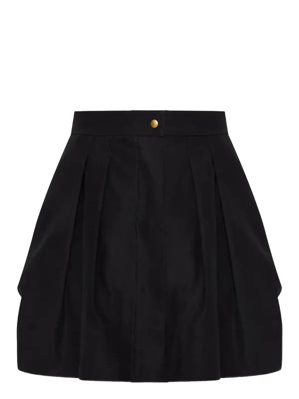 Max Mara Pleated Skirt - Black