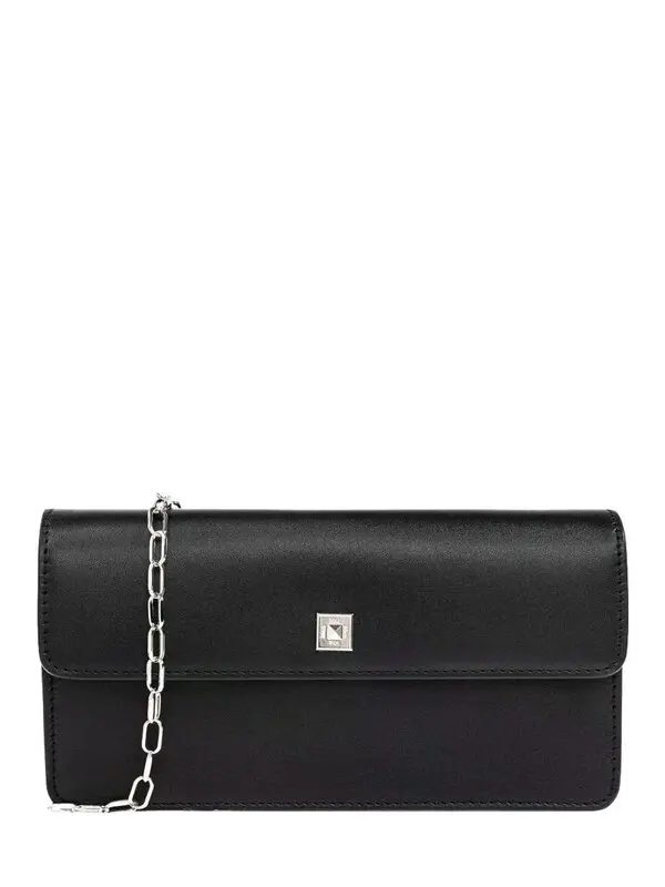 Max Mara Leather Clutch Bag - Black