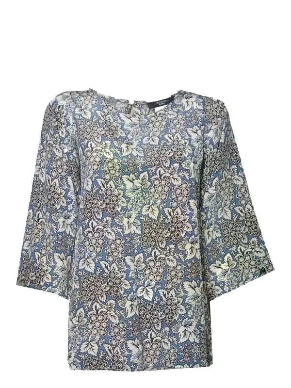 Max Mara Floral-print Blouse - Blue