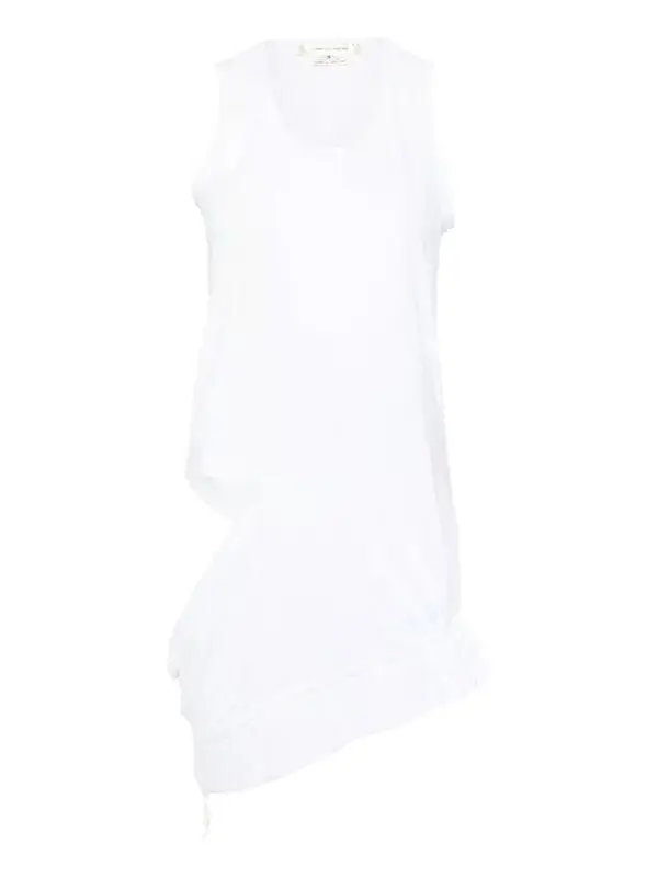Comme Des Garçons Cut-out Asymmetric Top - White
