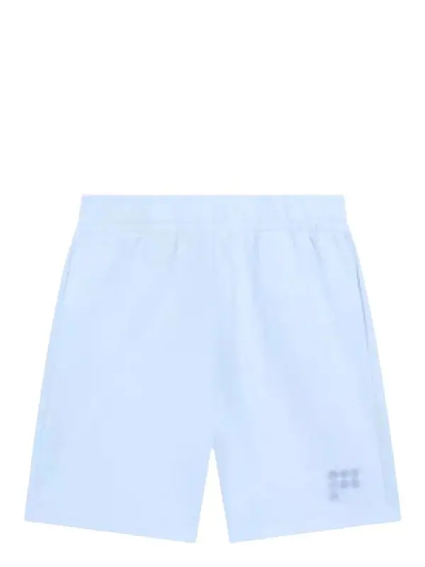 PANGAIA Logo-patch Cotton Shorts - Blue