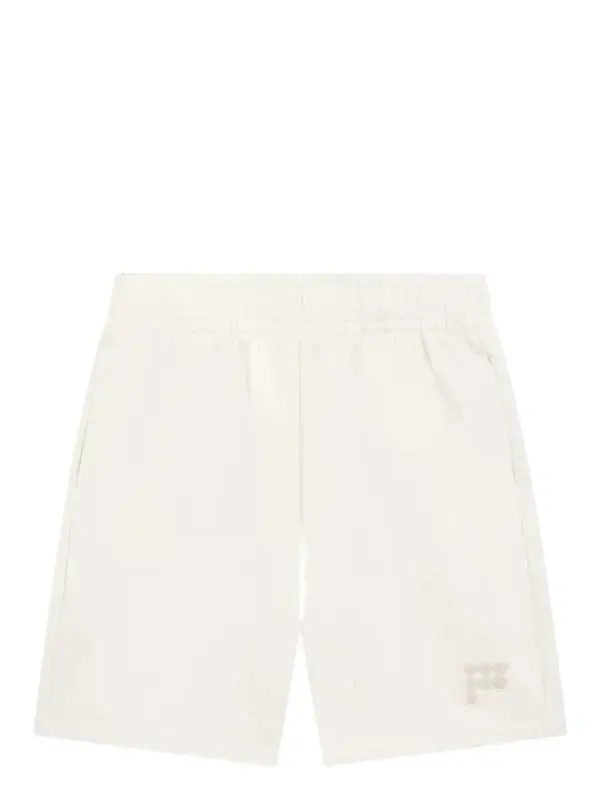 PANGAIA Logo-patch Cotton Shorts - Neutrals