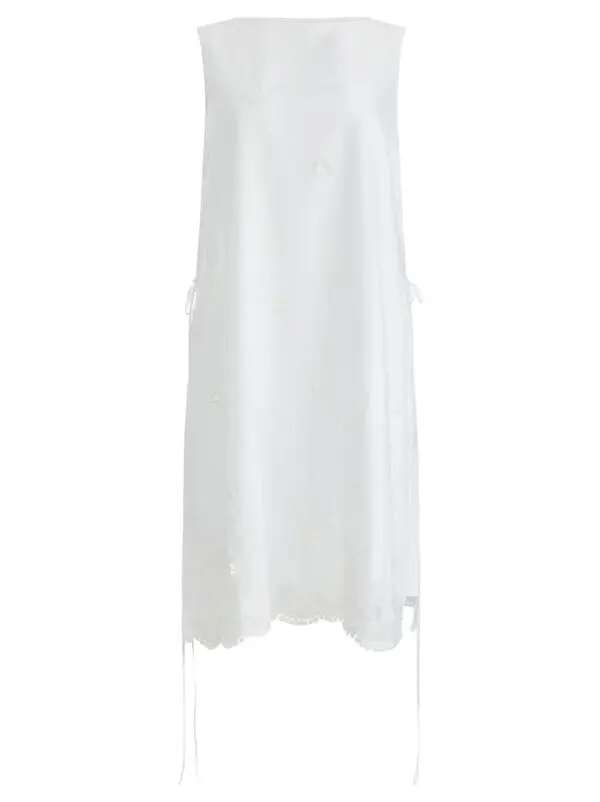 Altuzarra Embroidered Sleeveless Mini Dress - White