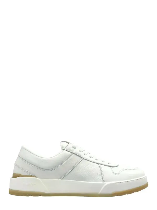 Max Mara Lace-up Panelled Pumps - White